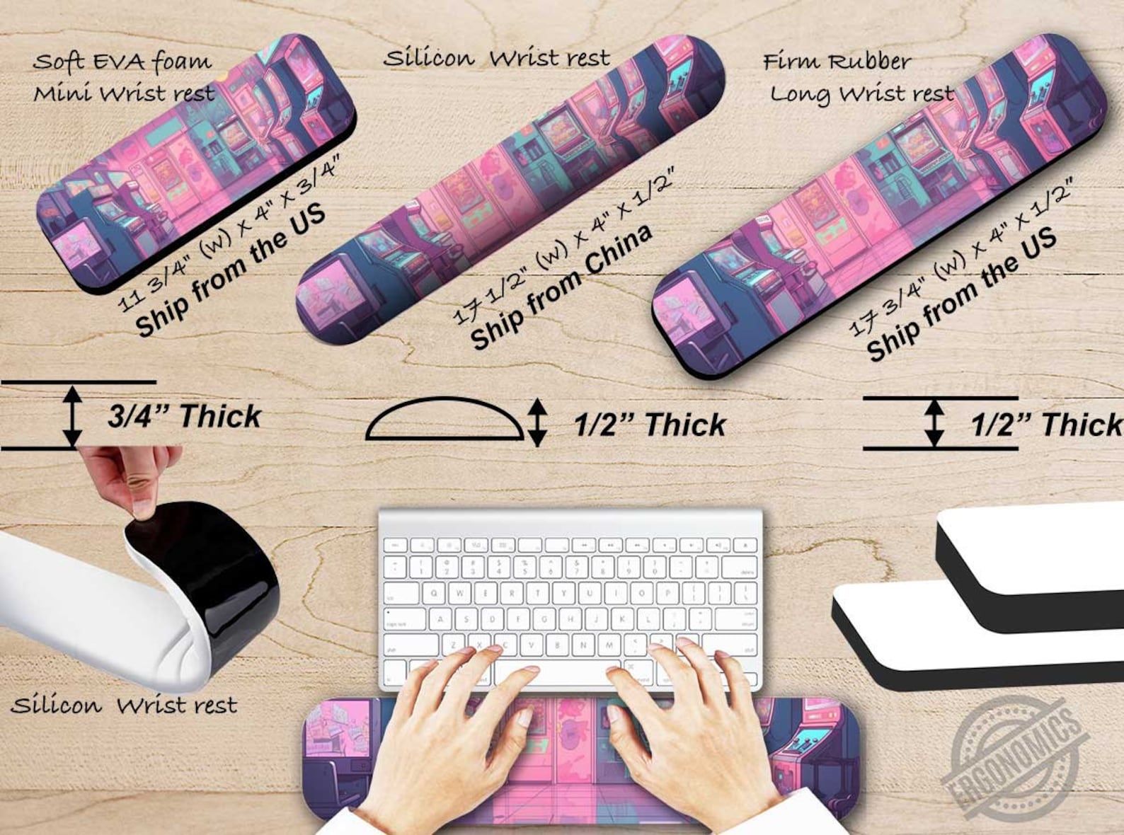 Lo-fi Vaporwave Retro Game Arcade Anime XXL Desk Mat RGB, Cute Pastel ...