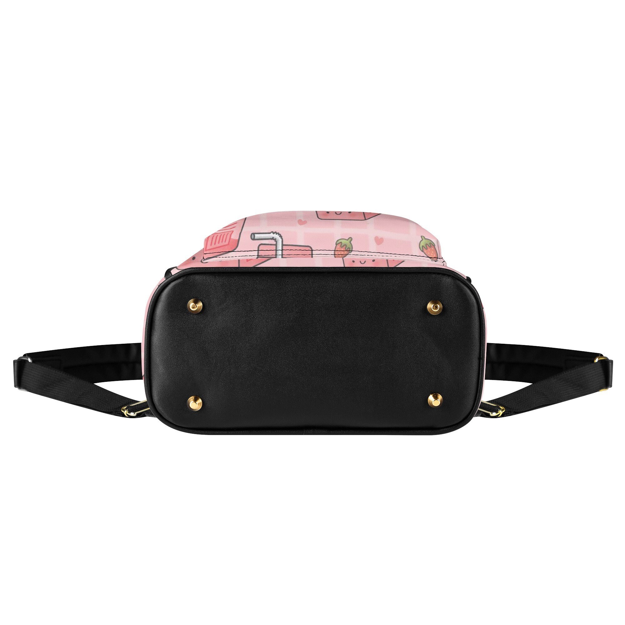 Mini Pink Strawberry Milk Backpack, Japanese Kawaii Aesthetic Bag for ...