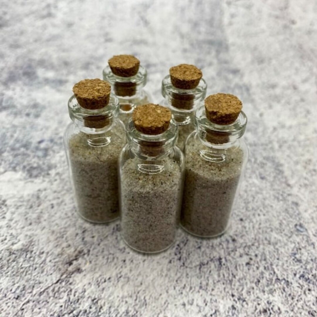 Sand Keepsake, Set of 5, Beach Sand Glass Jar, Sand Collector, Fire ...