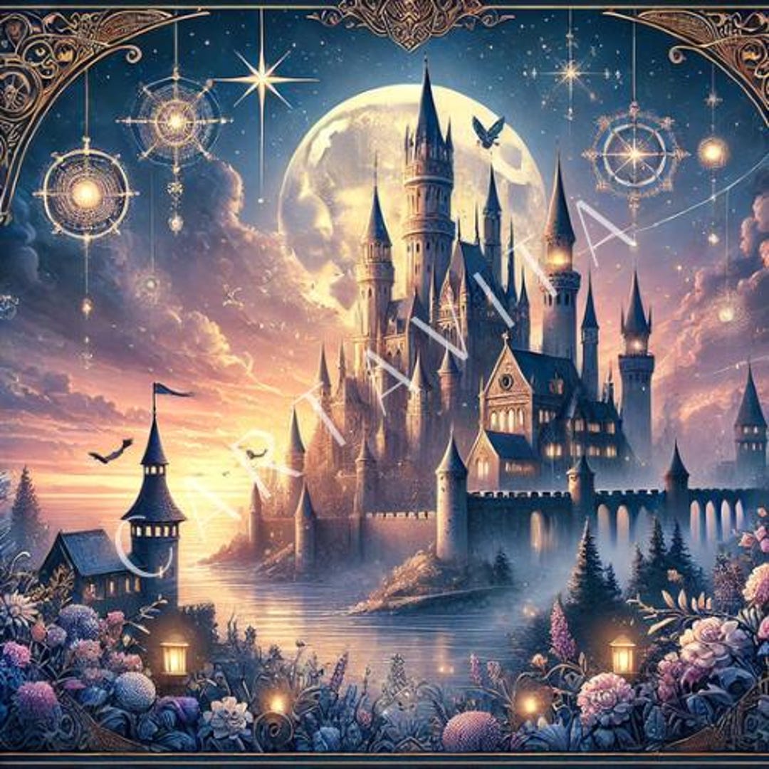 Decoupage Paper, Rice Paper, Medieval Art, Fantasy Art Print, Mystical ...