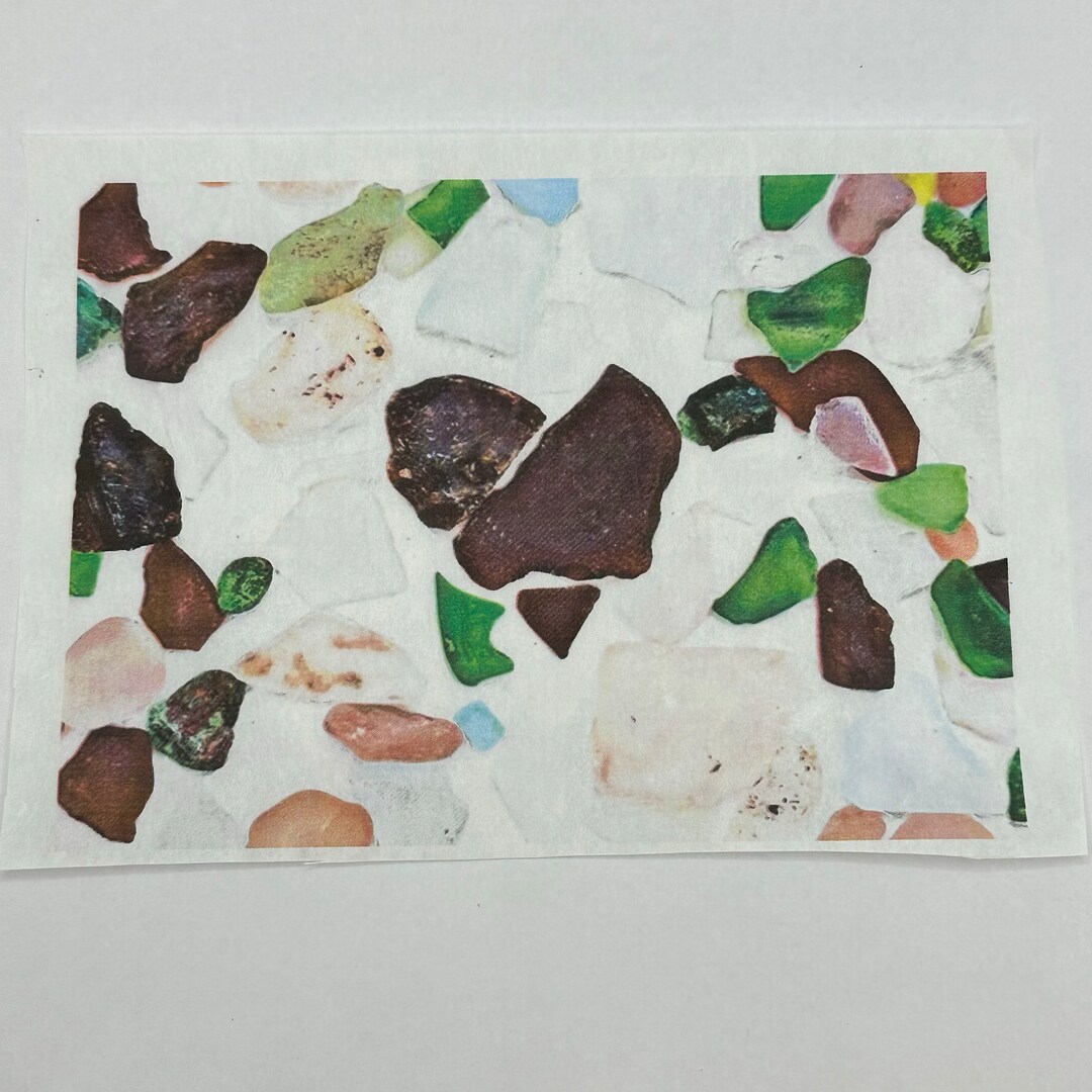 Decoupage Rice Paper, Sea Glass, Beach Art, Beach Glass, Mermaid Art ...