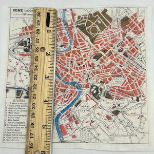 Decoupage Rice Paper, Rome Map Art, City Map, Italy, Decorative Map ...