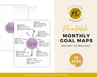 Monthly Map Printable - Etsy