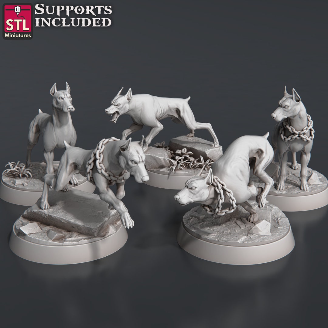 Wild Dogs for Dungeons and Dragons, Frostgrave, Heroquest, TTRPG and ...