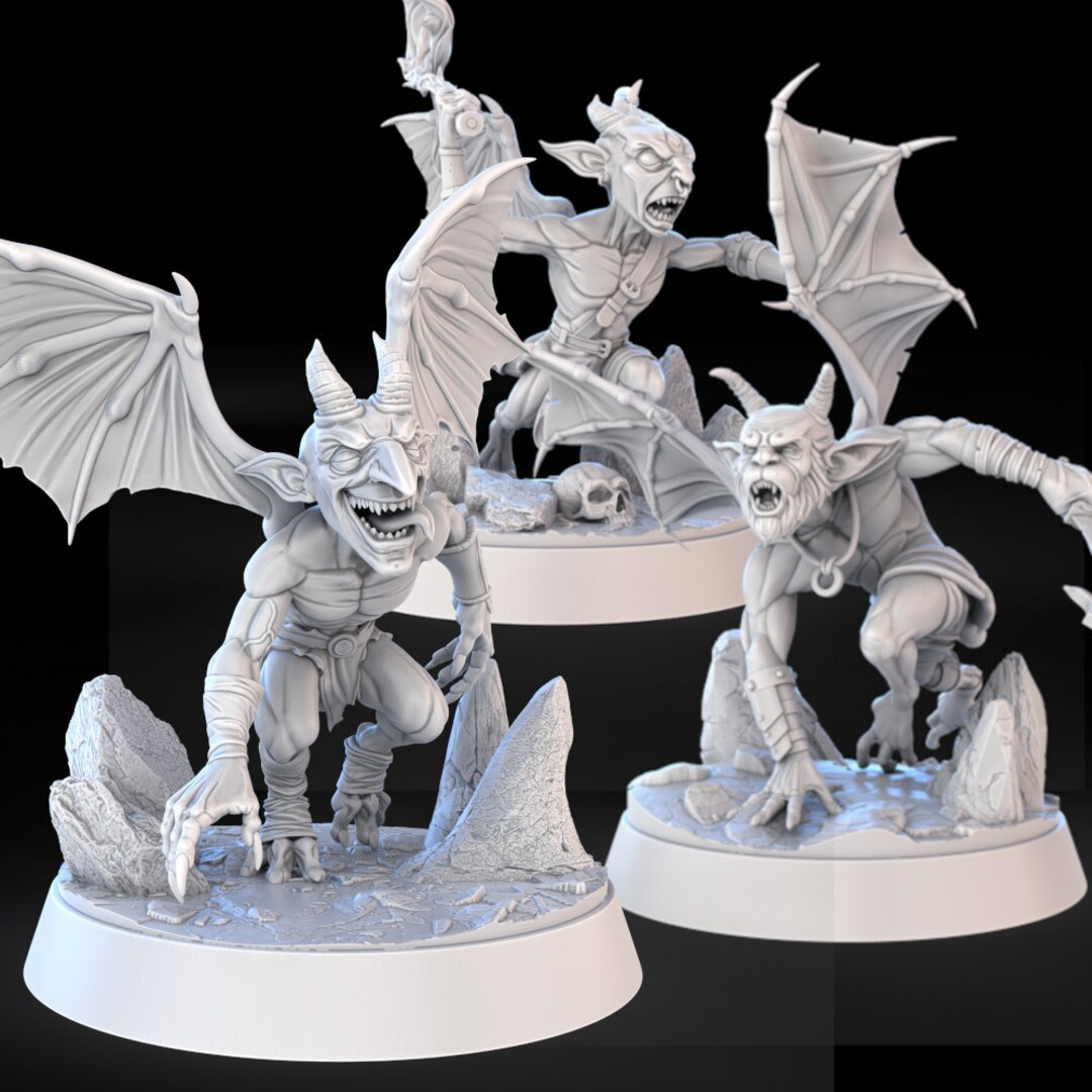 The Imps Dungeons and Dragons Demon 32mm Miniature STL - Etsy