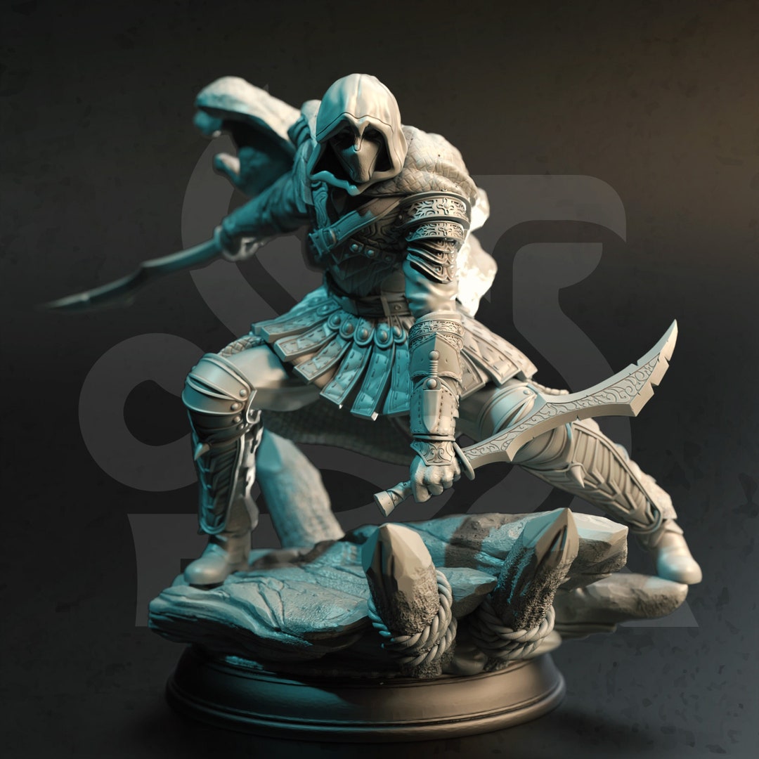 Master Assassin Rogue Miniature, Great for Dnd, Tabletop Gaming and ...
