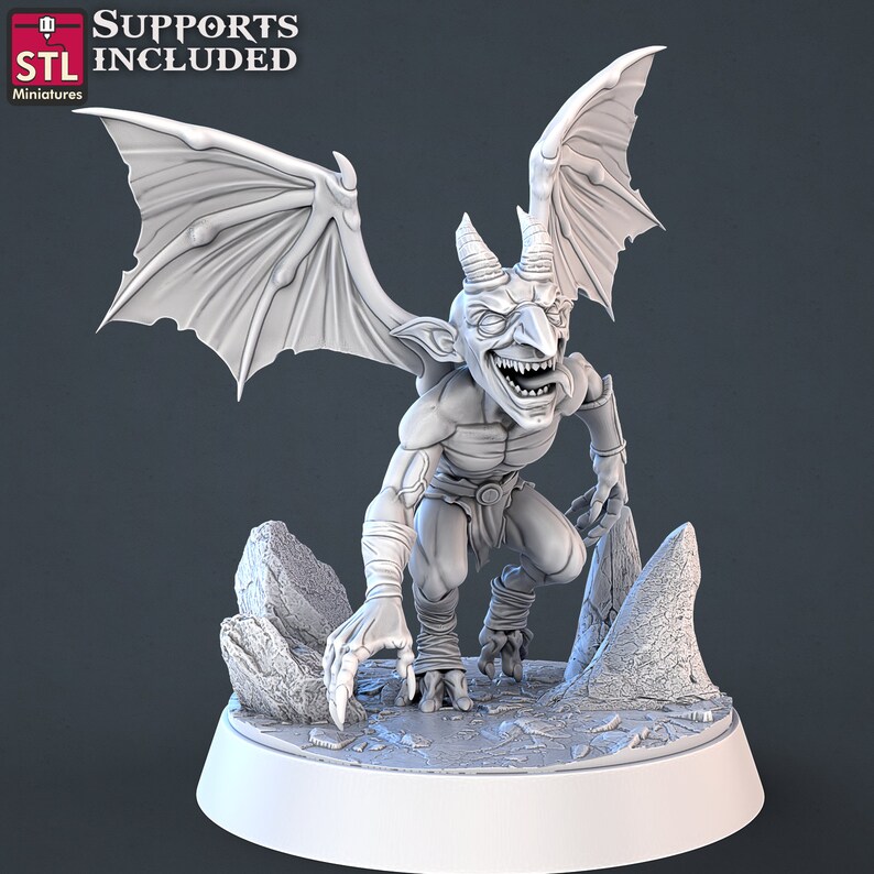 The Imps Dungeons and Dragons Demon 32mm Miniature STL - Etsy