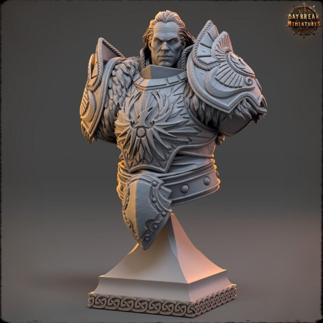 Count Obsidius Wraithflame - Fantasy Miniature Bust | High Quality Bust ...