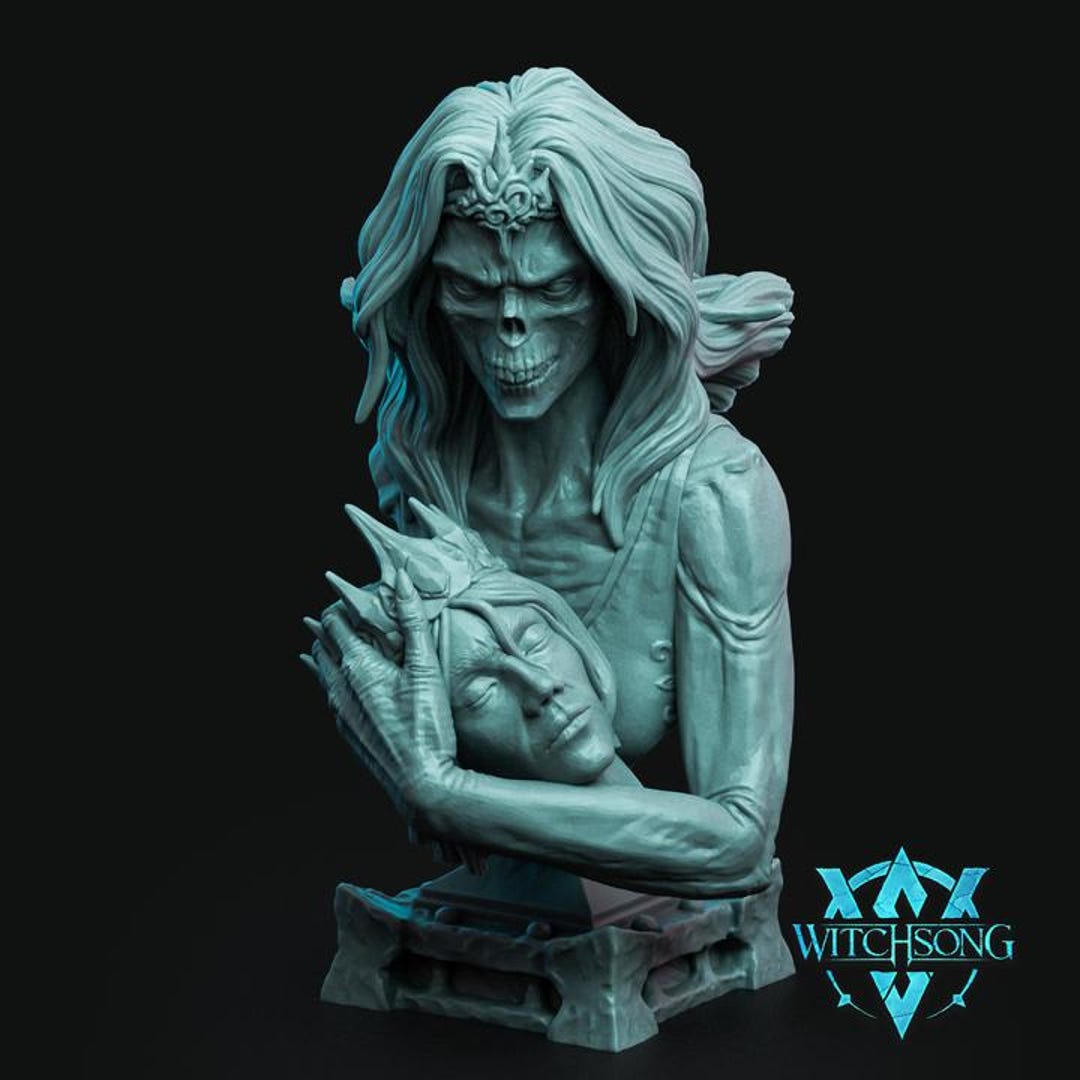 Banshee Queen Bust by Witchsong Miniatures - A Great Fantasy Bust for Miniature Painting ...