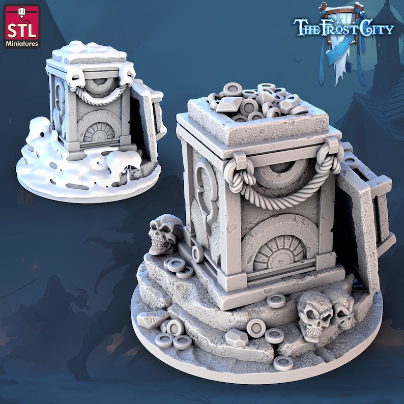 Treasure Chest Token Scatter Terrain for Frostgrave, D&D, Skirmish ...