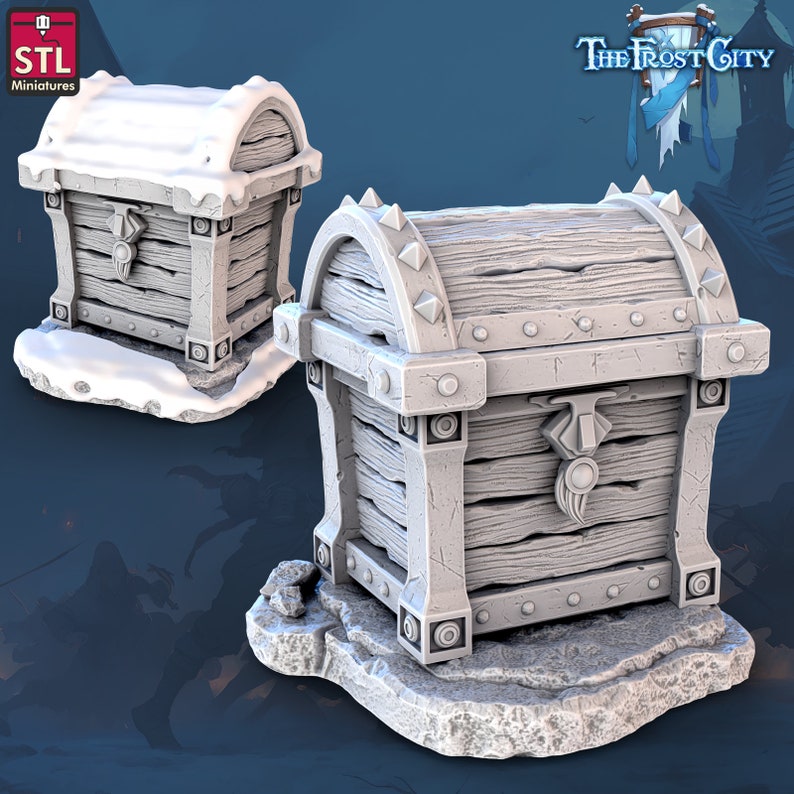 Treasure Chest Token Scatter Terrain for Frostgrave, D&D, Skirmish ...