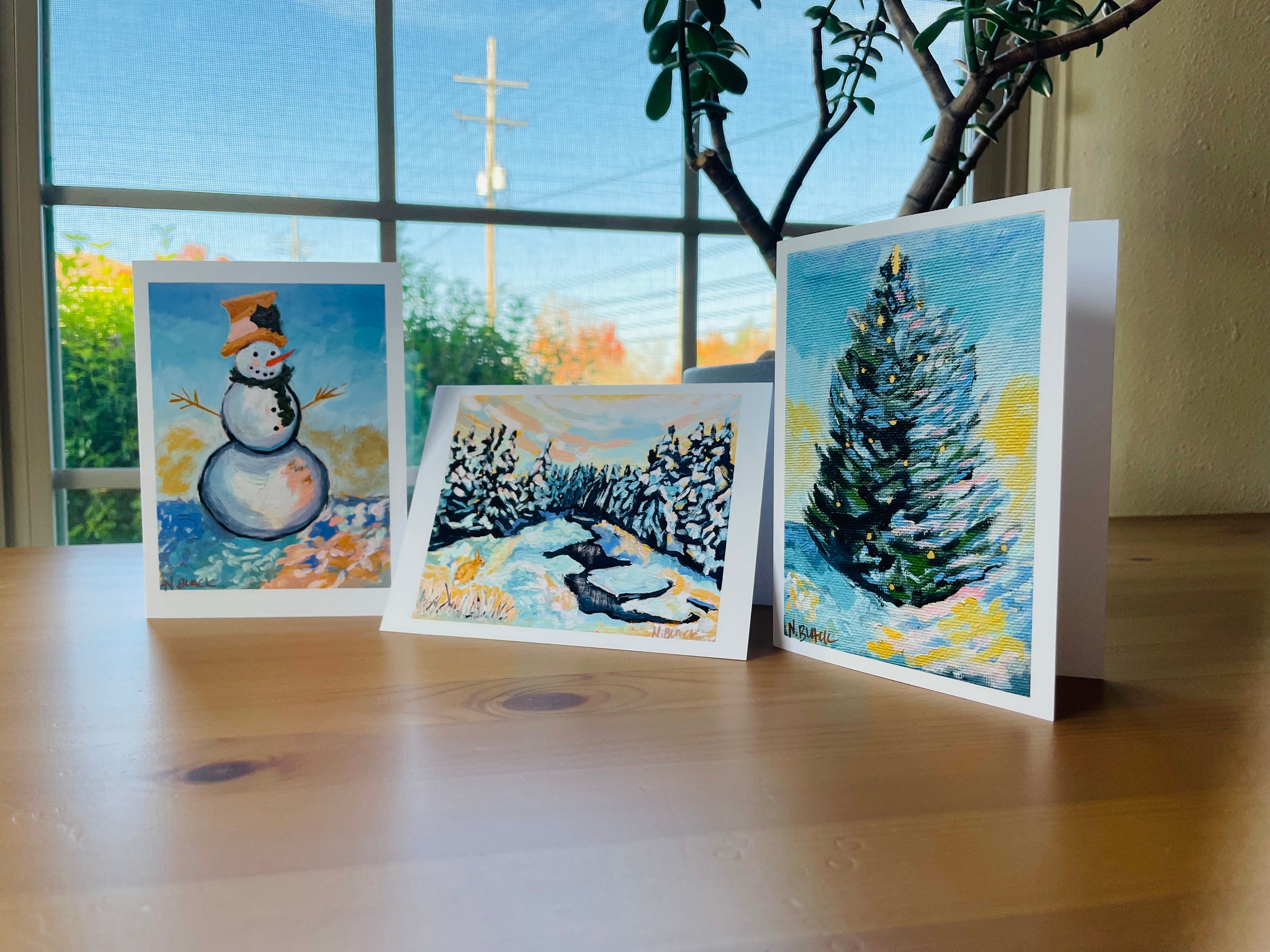 Winter Holliday Collection Kandinsky Mix Greeting Cards Set Yule Cards ...