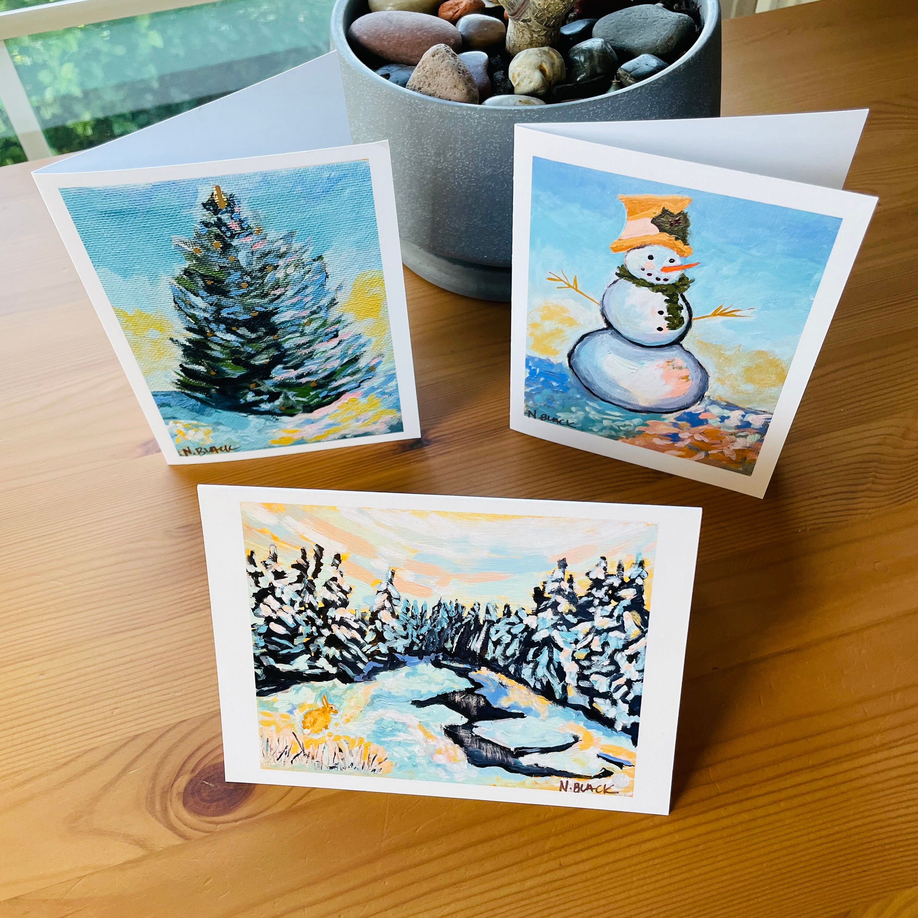 Winter Holliday Collection Kandinsky Mix Greeting Cards Set Yule Cards ...