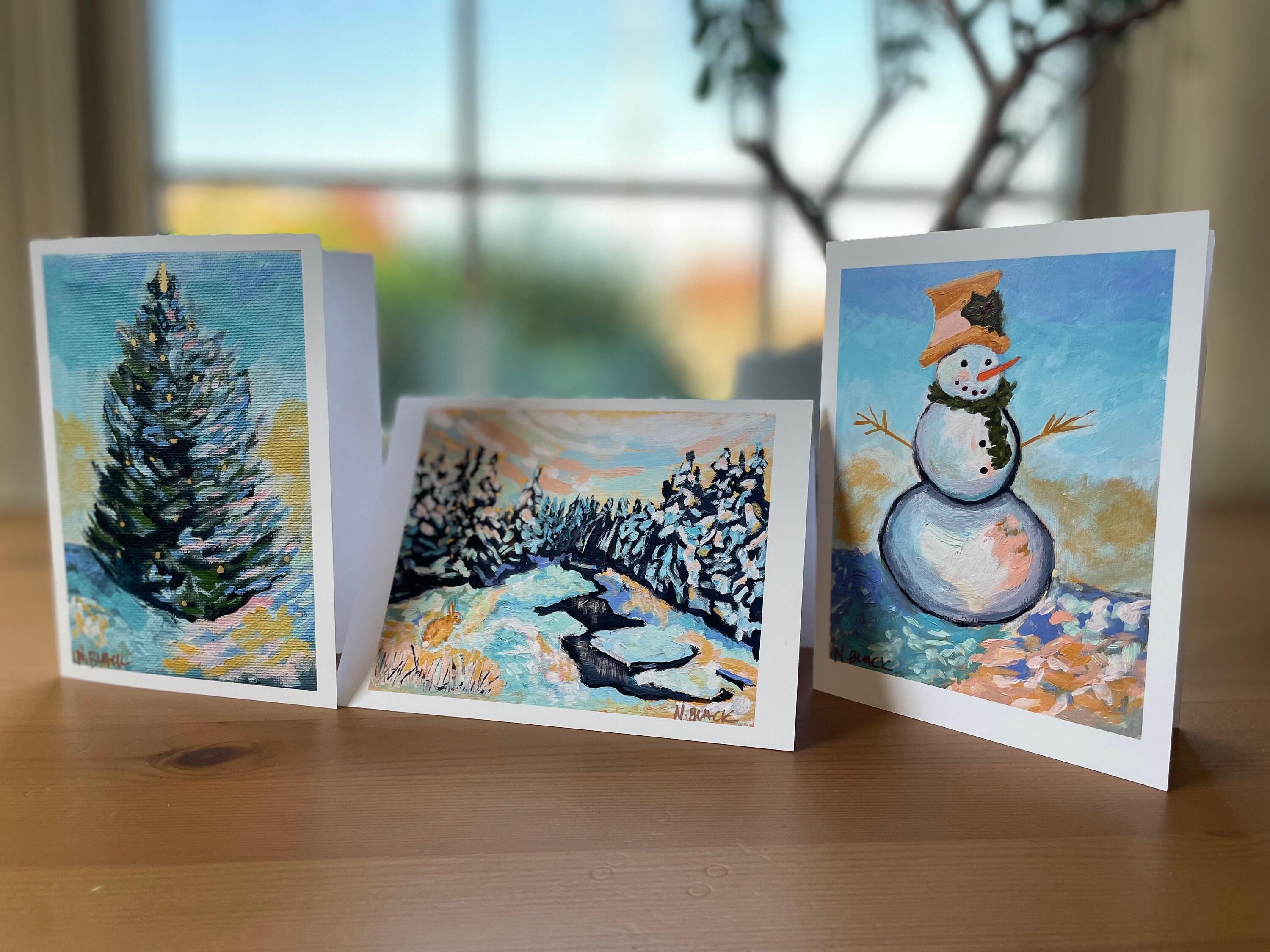 Winter Holliday Collection Kandinsky Mix Greeting Cards Set Yule Cards ...