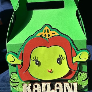 Ogre Party Favor, Ogre Princes Candy Box, Donkey Treat Box, Green ...