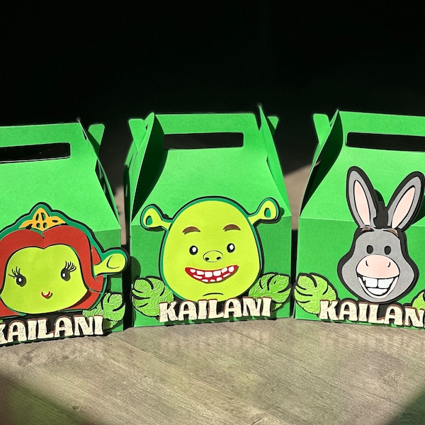 Shrek Party Favor Box - Etsy
