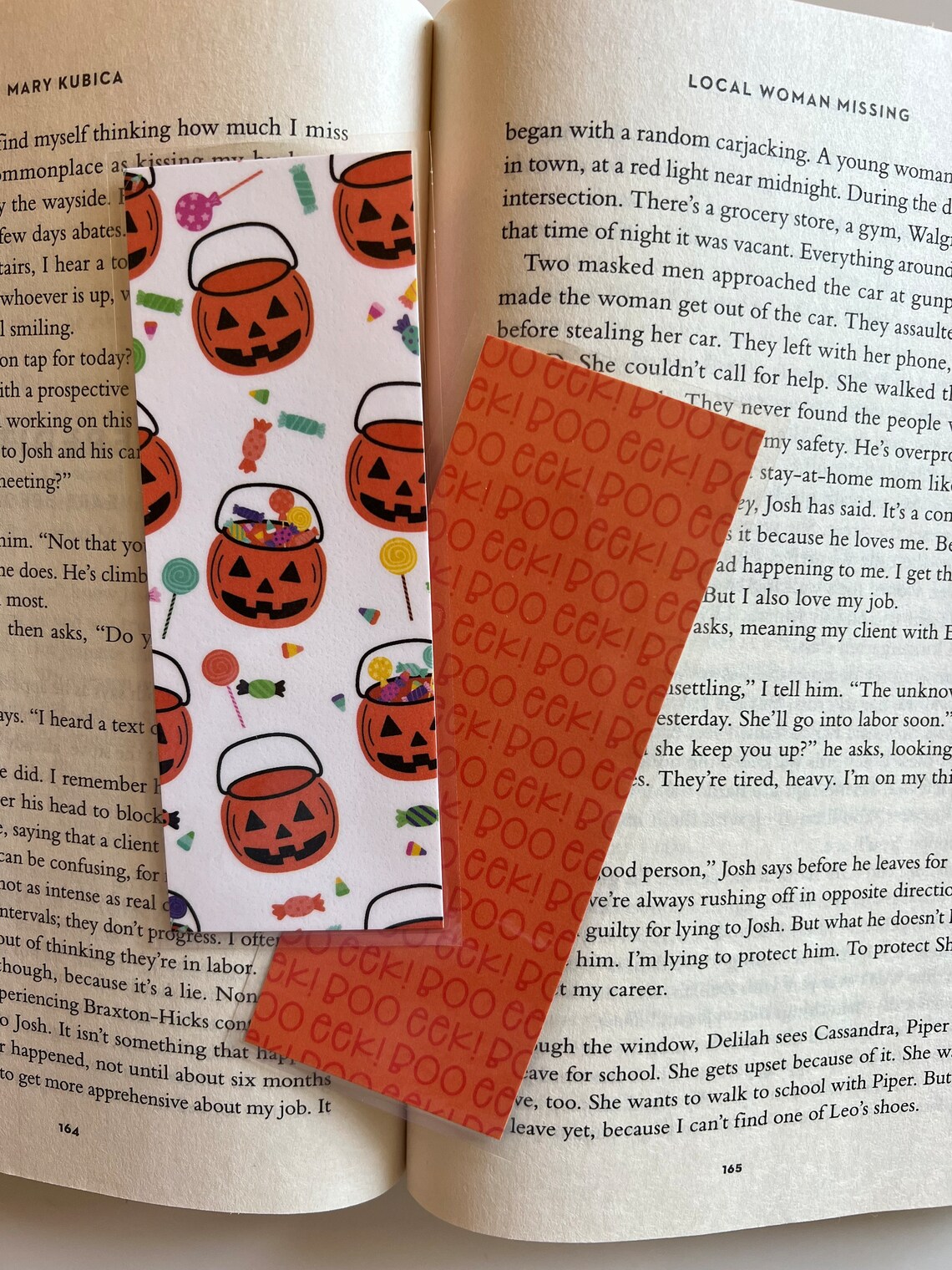 Halloween Fun Bookmarks-double Sided - Etsy