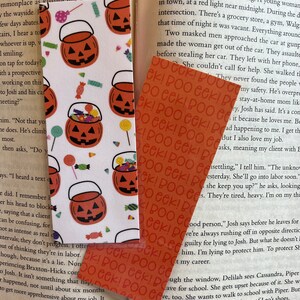 Halloween Fun Bookmarks-double Sided - Etsy