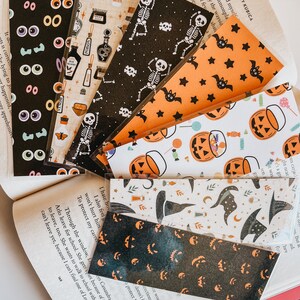 Halloween Fun Bookmarks-double Sided - Etsy