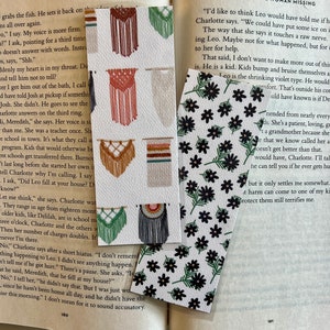 Boho Bookmarks- Double Sided - Etsy