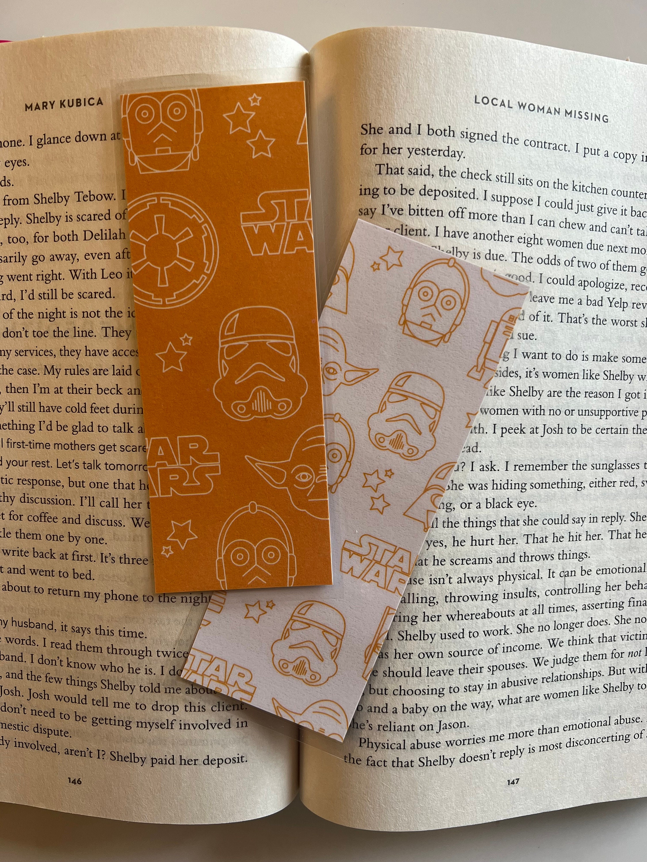 Star Wars Bookmarks- Double Sided - Etsy