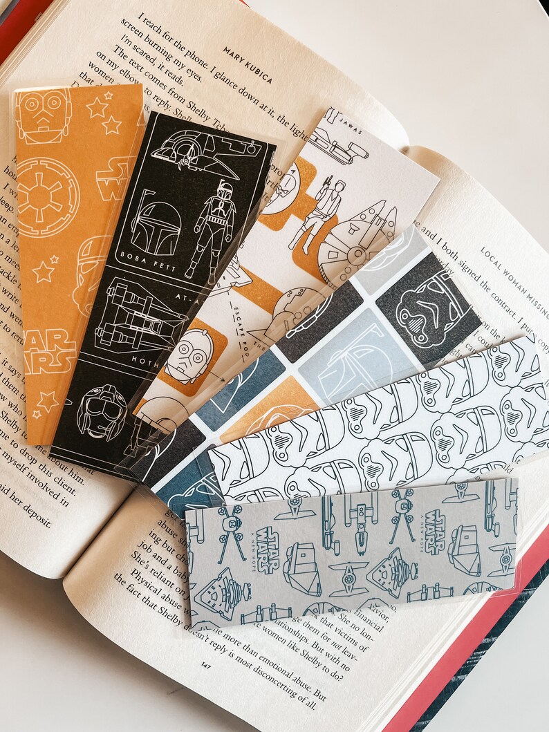 Star Wars Bookmarks- Double Sided - Etsy