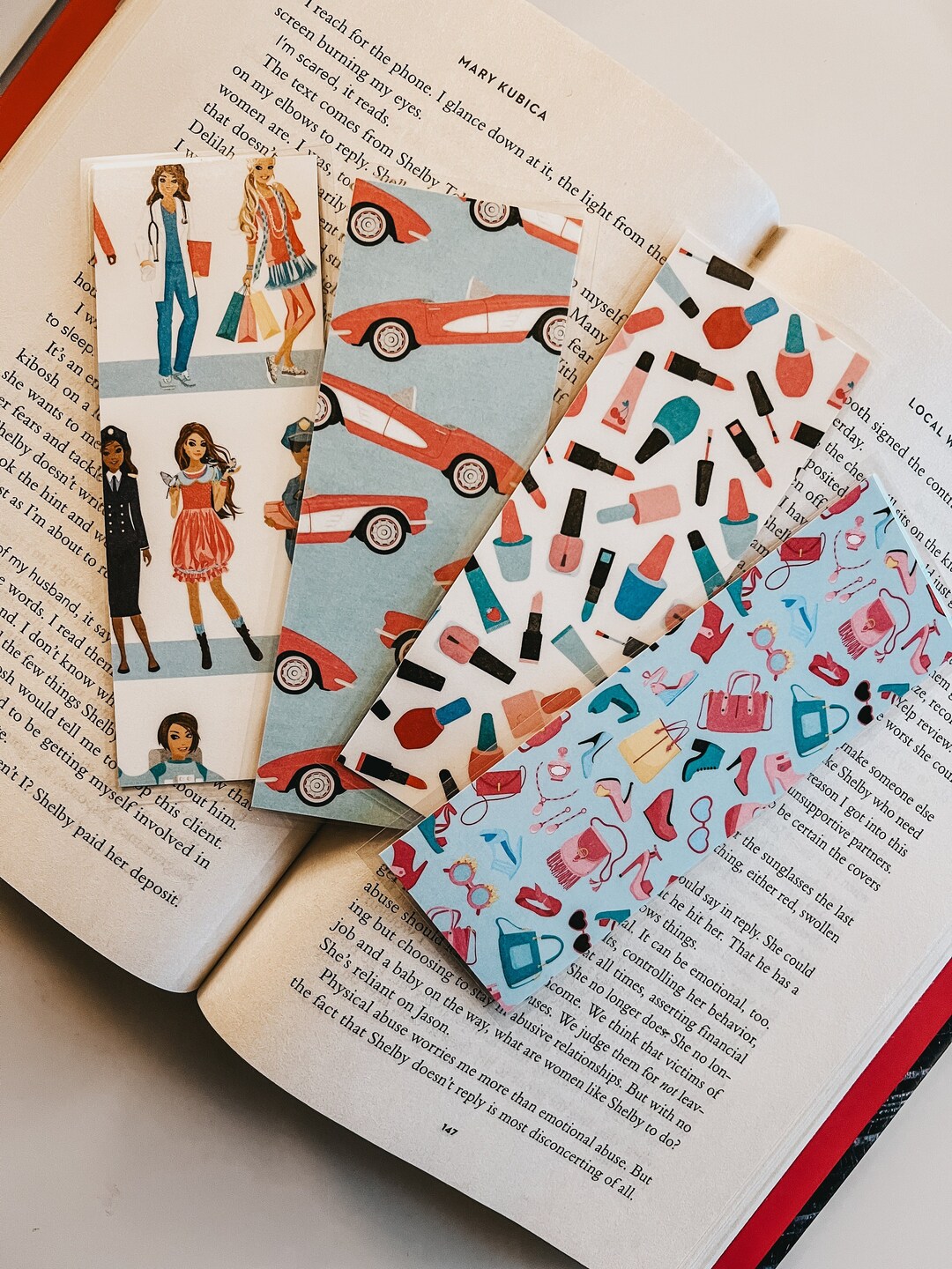 Iconic Pink Doll Bookmarks- Double Sided - Etsy