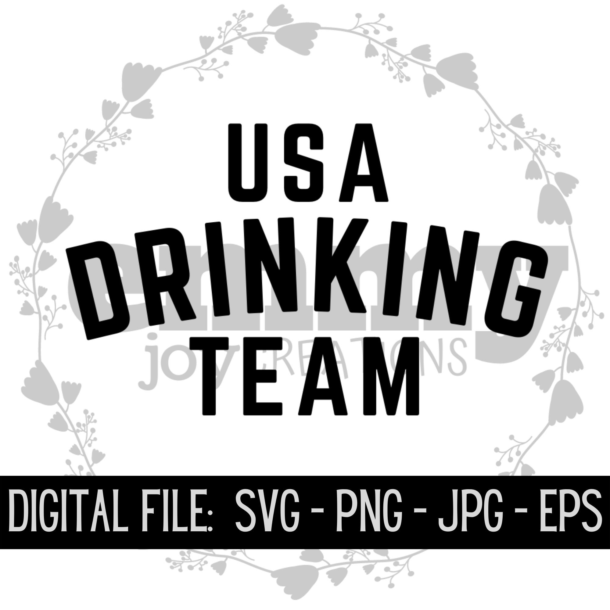 USA Drinking Team Svg Png Jpg Eps - Funny - Humorous - Drink Drank ...