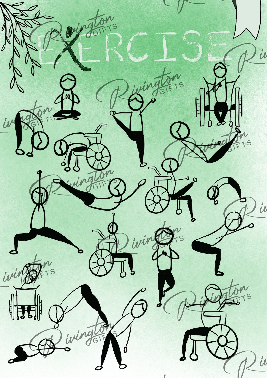 Inclusive Exercise Sheet in Pictures | Inclusive Stretches | Inclusive ...
