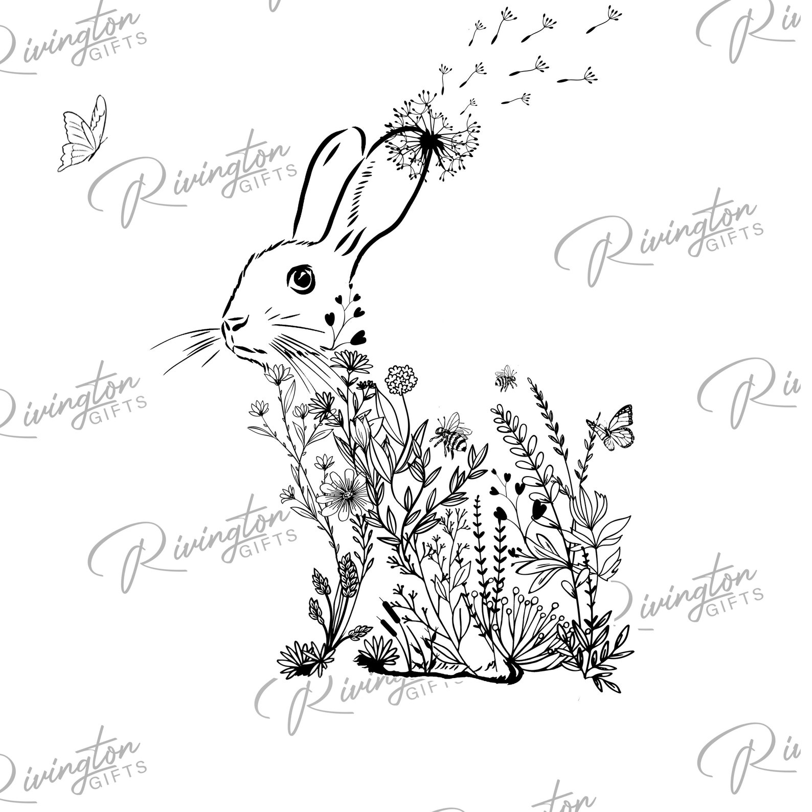 Hare SVG Animal Lover Rabbit SVG Unique Design Hare - Etsy