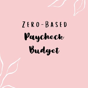 Instant Digital Download: Zero-based Paycheck Budget Planner - Etsy