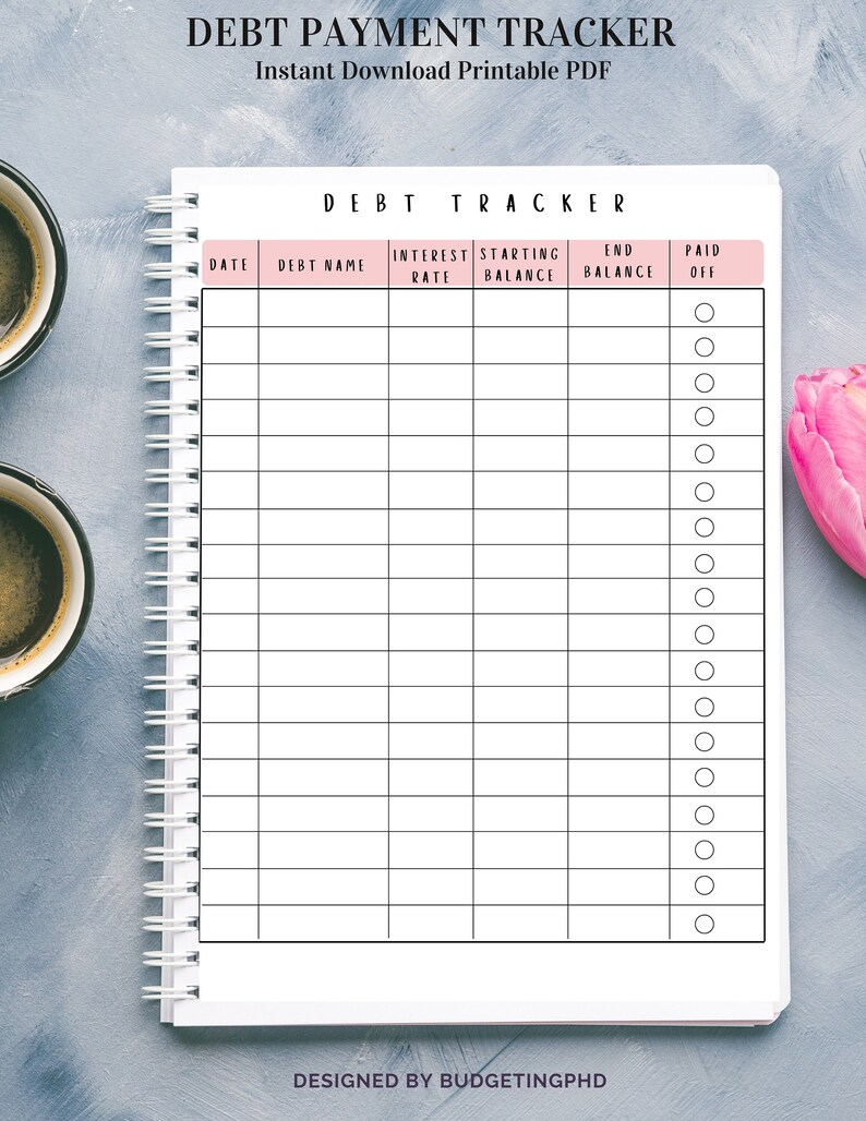 Debt Payment Tracker - Etsy