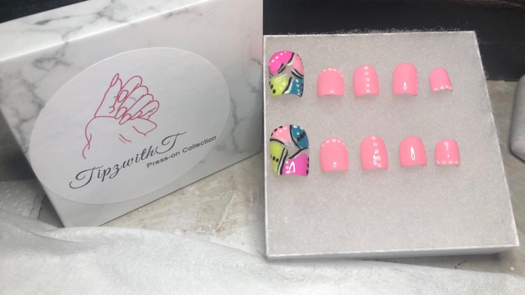 Glow n the Dark 90s Toenails - Etsy