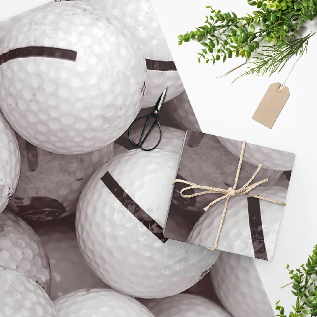Golf Wrapping Paper Fathers Day Golf Gift Wrap Ladies Golf Gift for ...