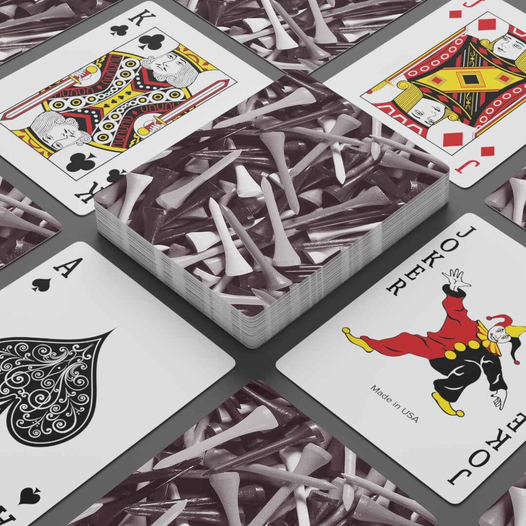 Golf Playing Cards, Golf Poker Cards, Golf Card Games, Colorful Golf ...