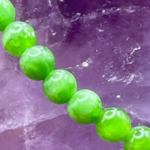 4mm Maw Sit Sit /jade Albite Crystal Beaded Bracelet, Handcrafted 7.5 ...