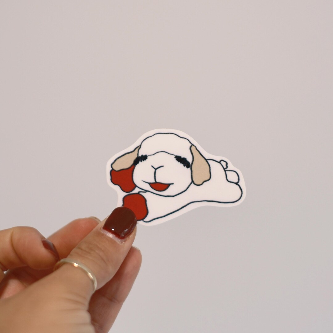Lamby Vinyl Sticker / Lambie Dog Toy Sticker for Water Bottle Sticker ...