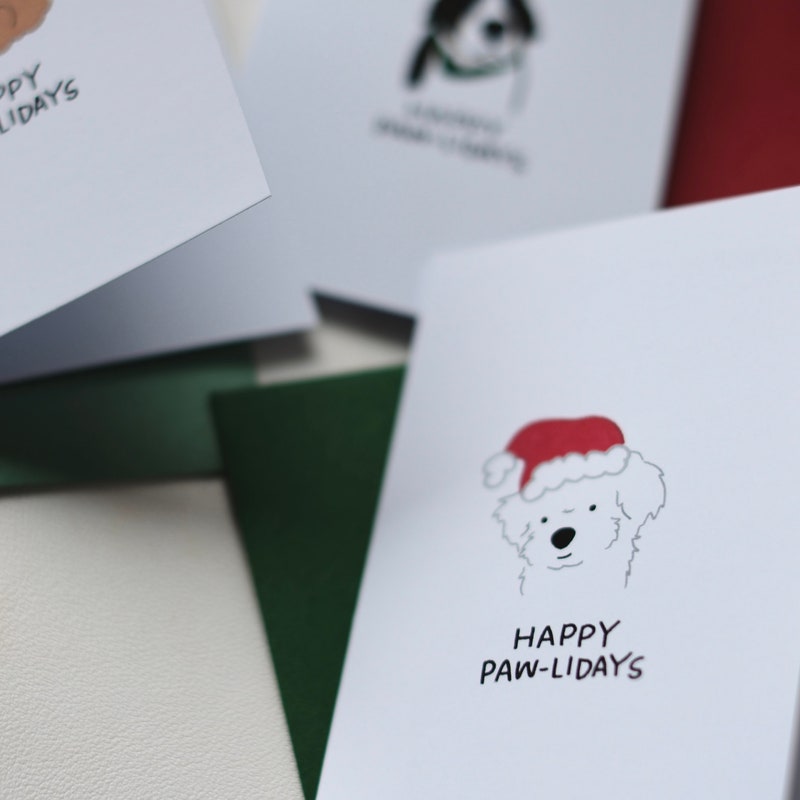 Happy Pawlidays Card Template - Etsy