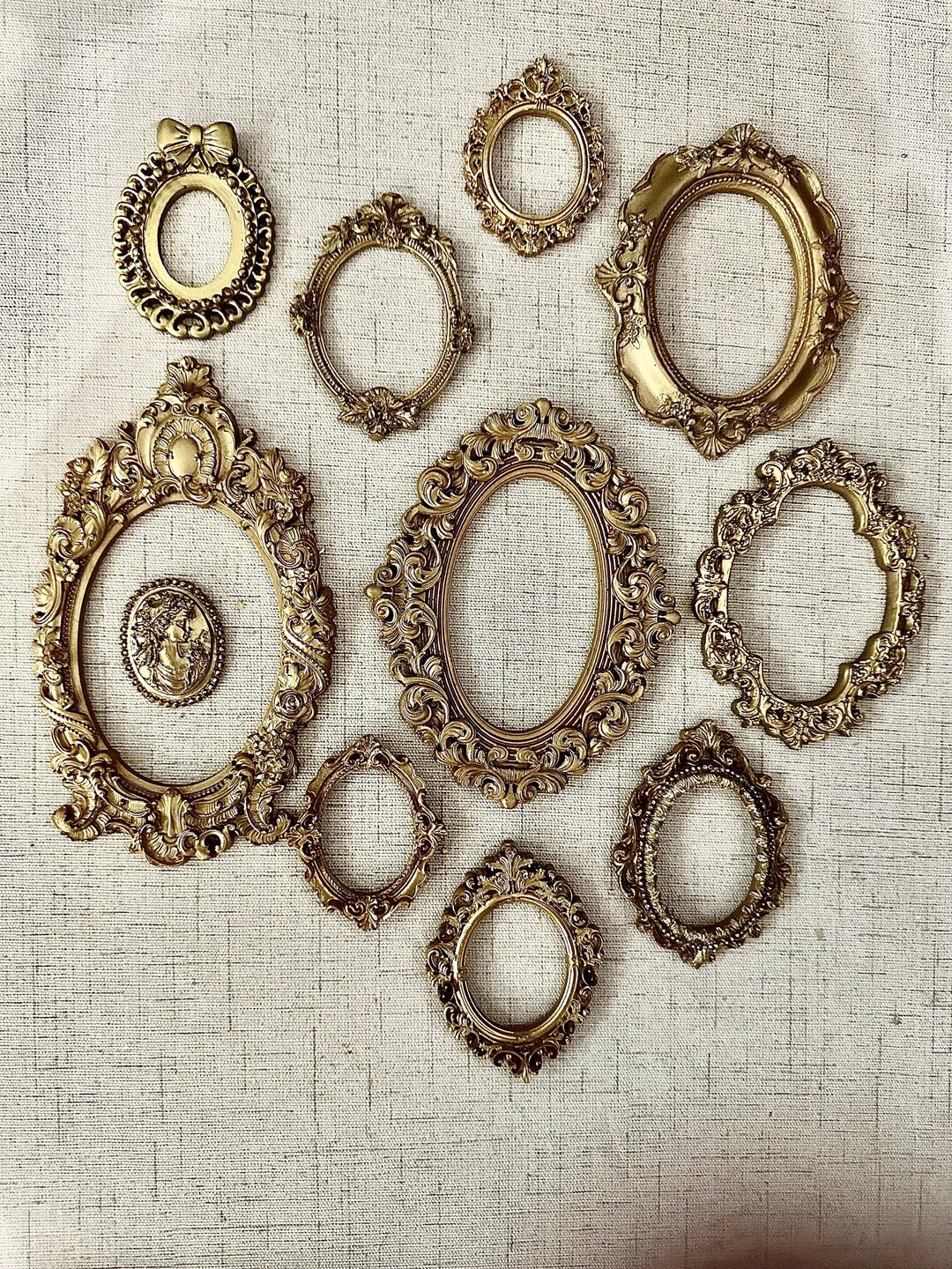 READ DESCRIPTION. Frames Only Handmade Oval Frame Collection.ornate ...