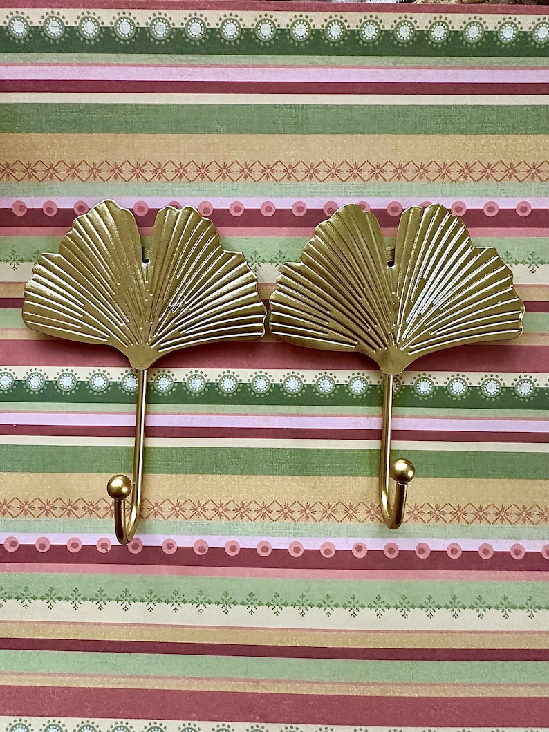 Set of 2 Ornate Gold Wall Hooks. Gold Wedding Flat Lays Styling ...