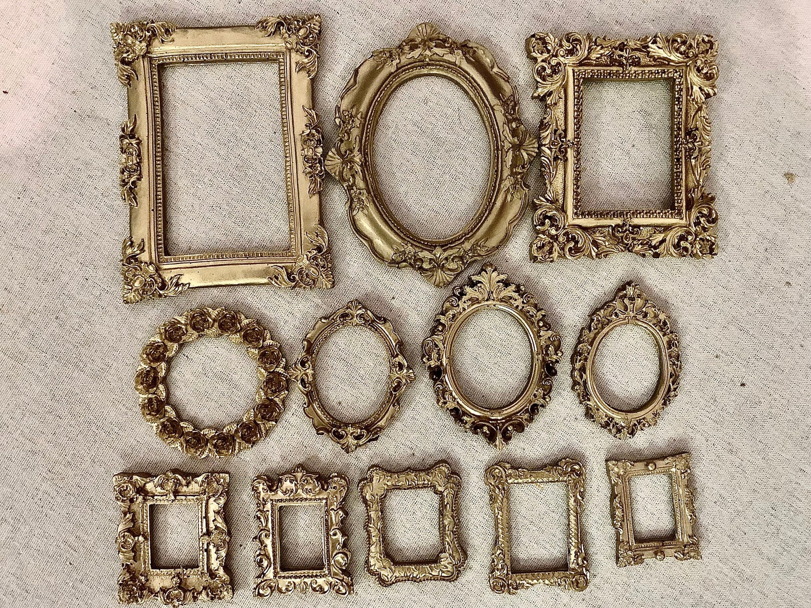 Read Description Frames Only.smaller Frames. 12 Antique Style Handmade ...
