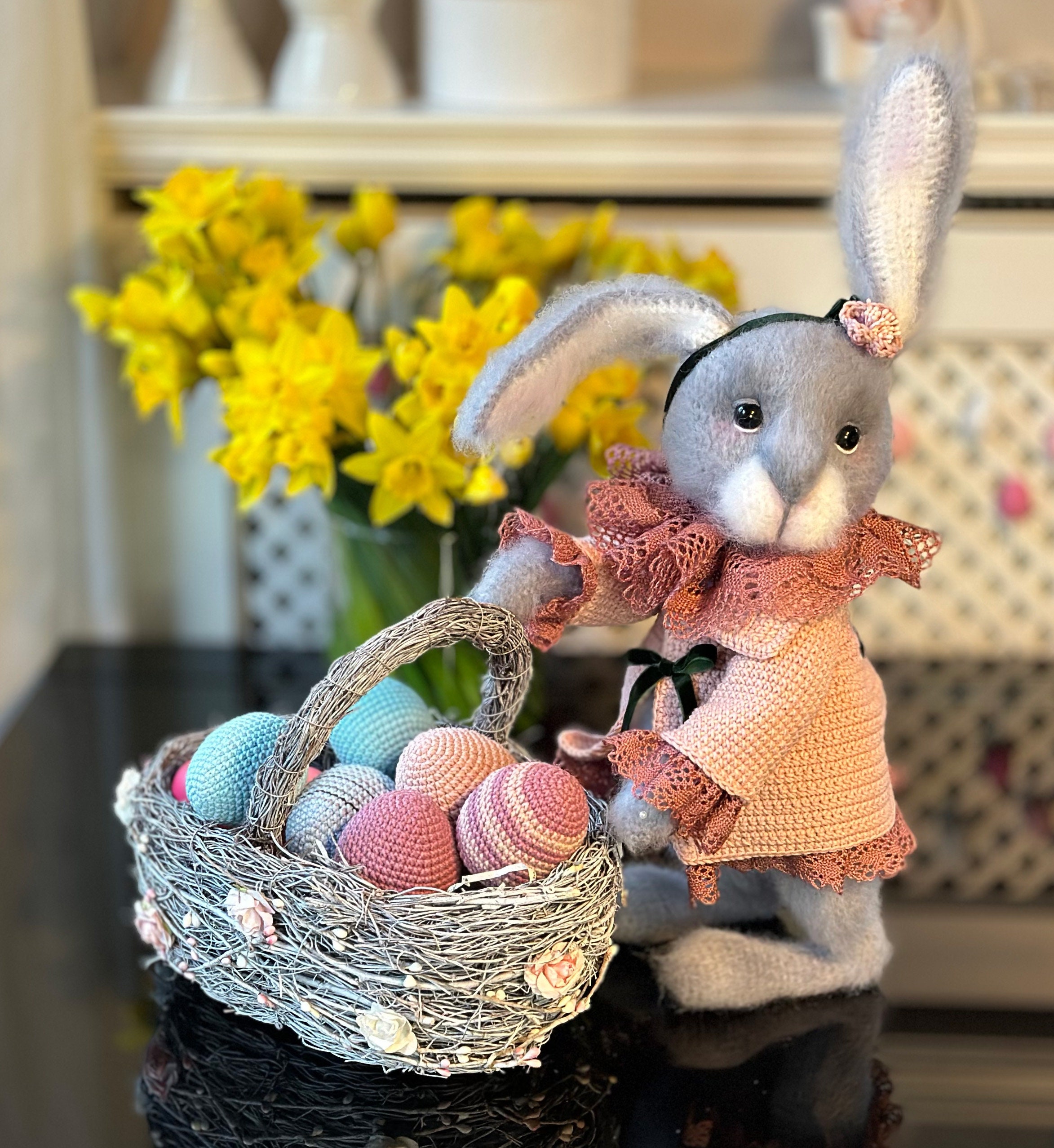 Easter Bunny Gray - English Version - Etsy