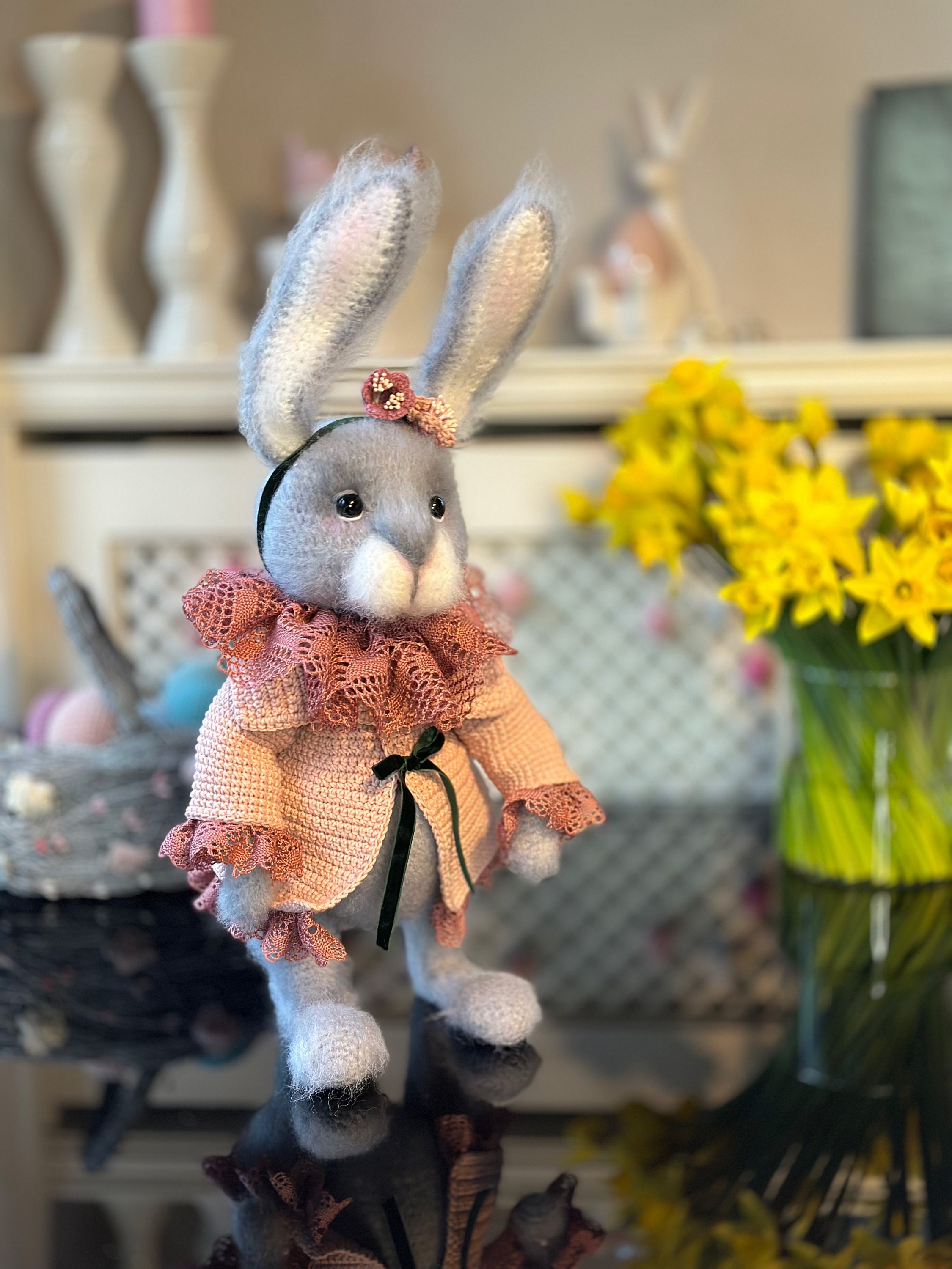 Easter Bunny Gray - English Version - Etsy