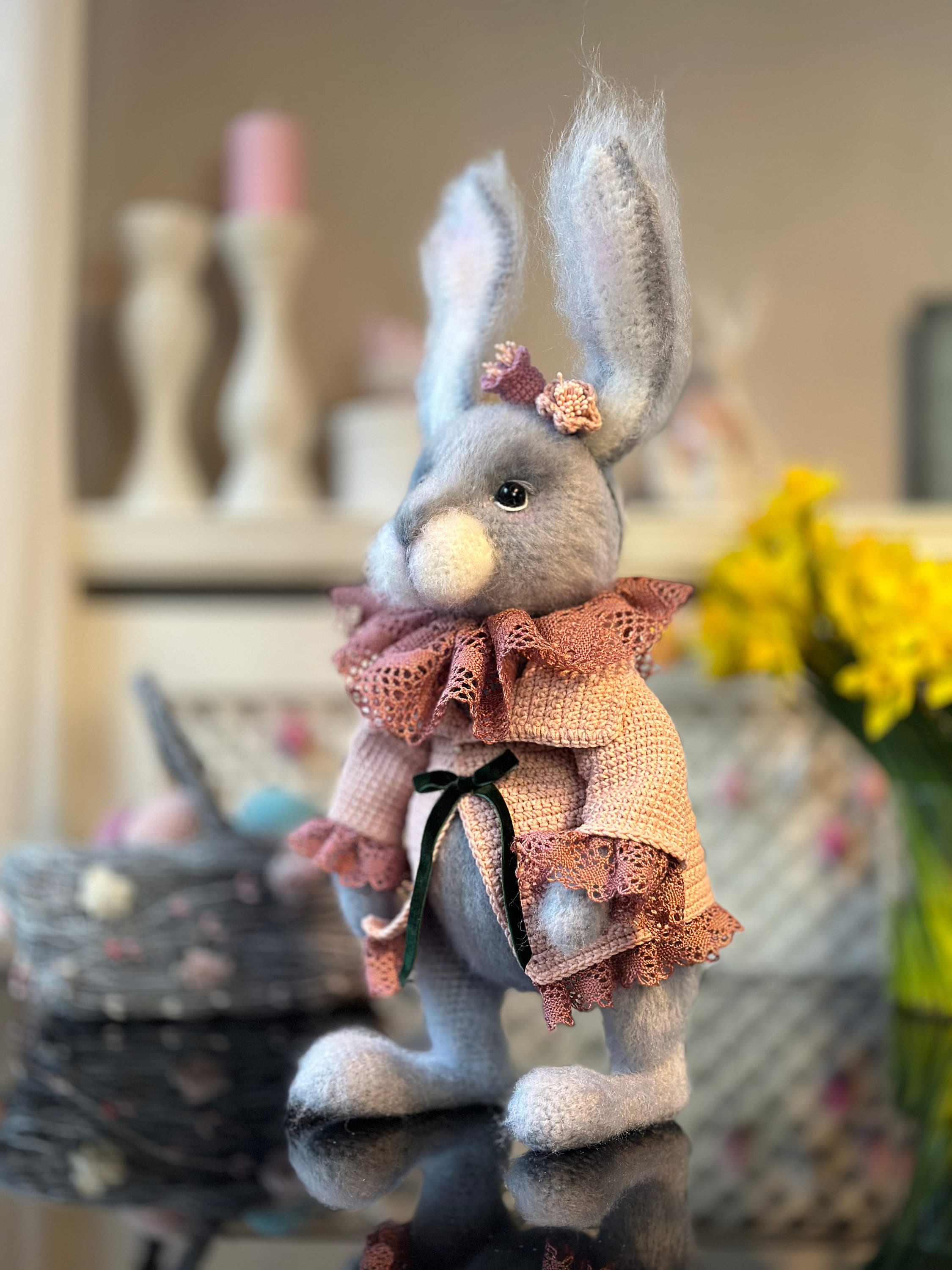 Easter Bunny Gray - English Version - Etsy