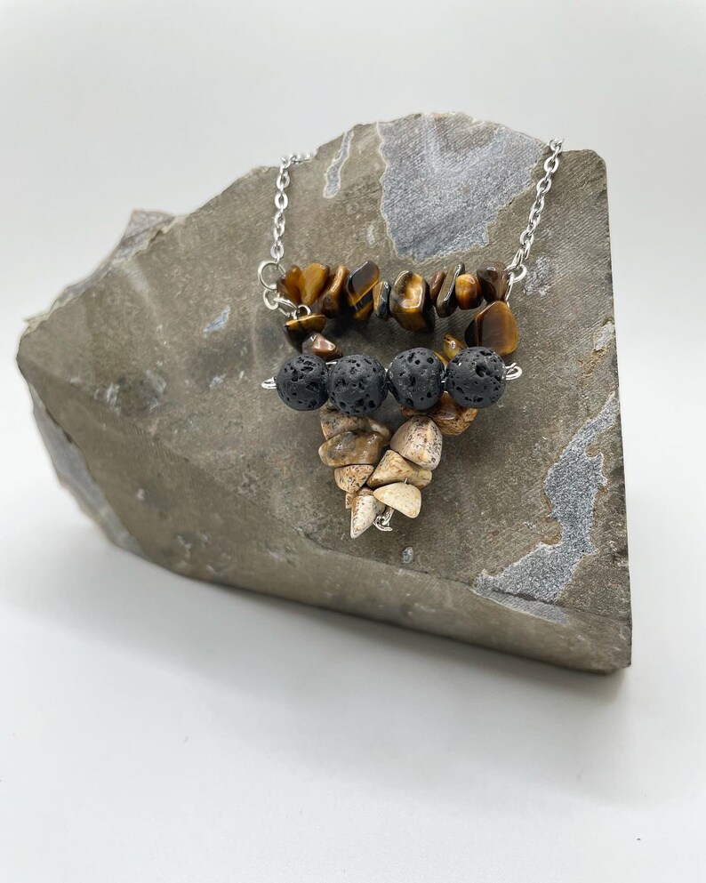 Elemental Necklace, Earth Air Water & Fire, Element Jewelry - Etsy