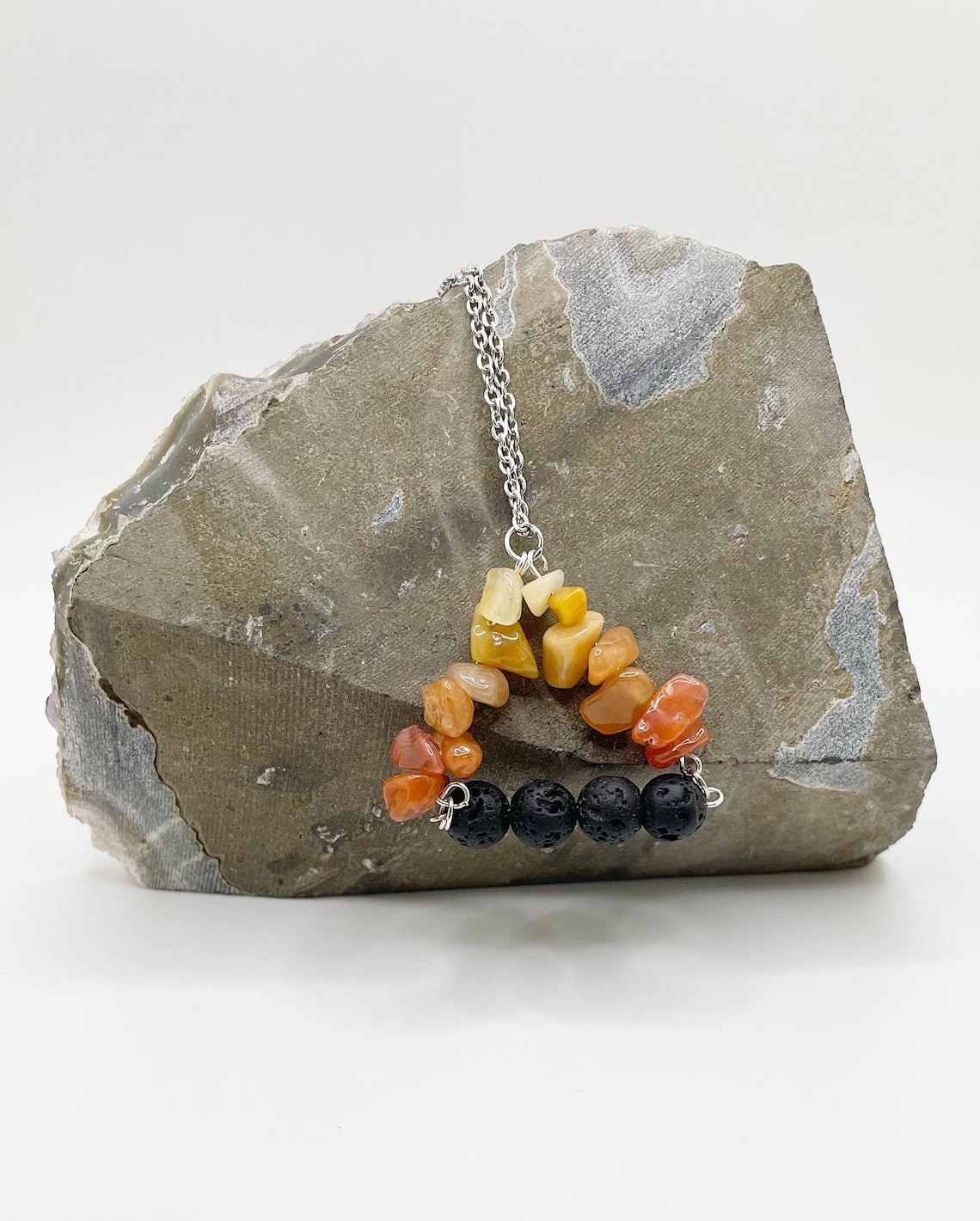 Elemental Necklace, Earth Air Water & Fire, Element Jewelry - Etsy