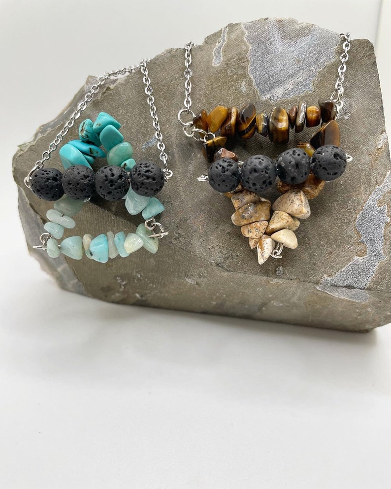 Elemental Necklace, Earth Air Water & Fire, Element Jewelry - Etsy