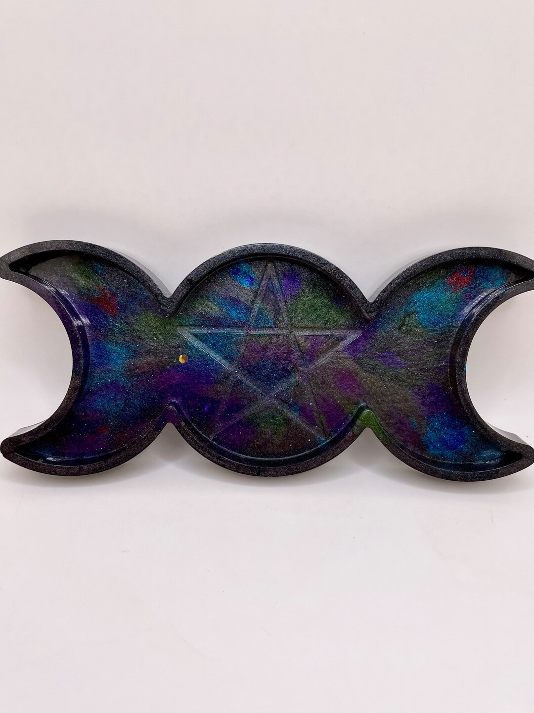 Moon Phases Tray Pentagram Tray Wiccan Tray - Etsy