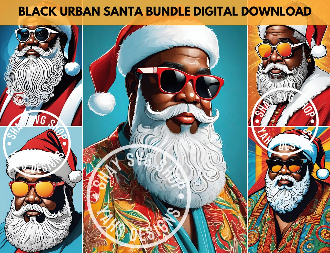 Black Santa African American Santa Urban Santa, Cool Santa, Black Santa ...