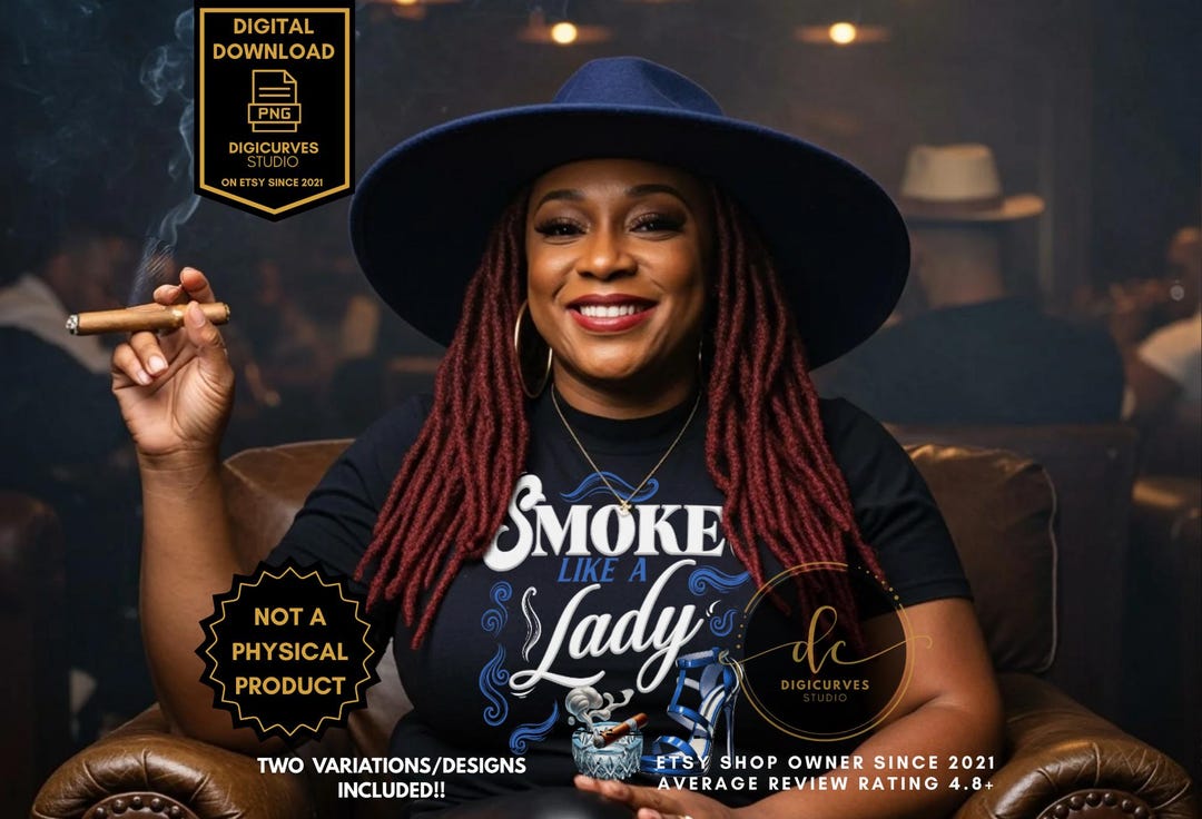 Smoke Like a Lady Cigar PNG | High Heel Cigar PNG | Cigar Shirt Design ...